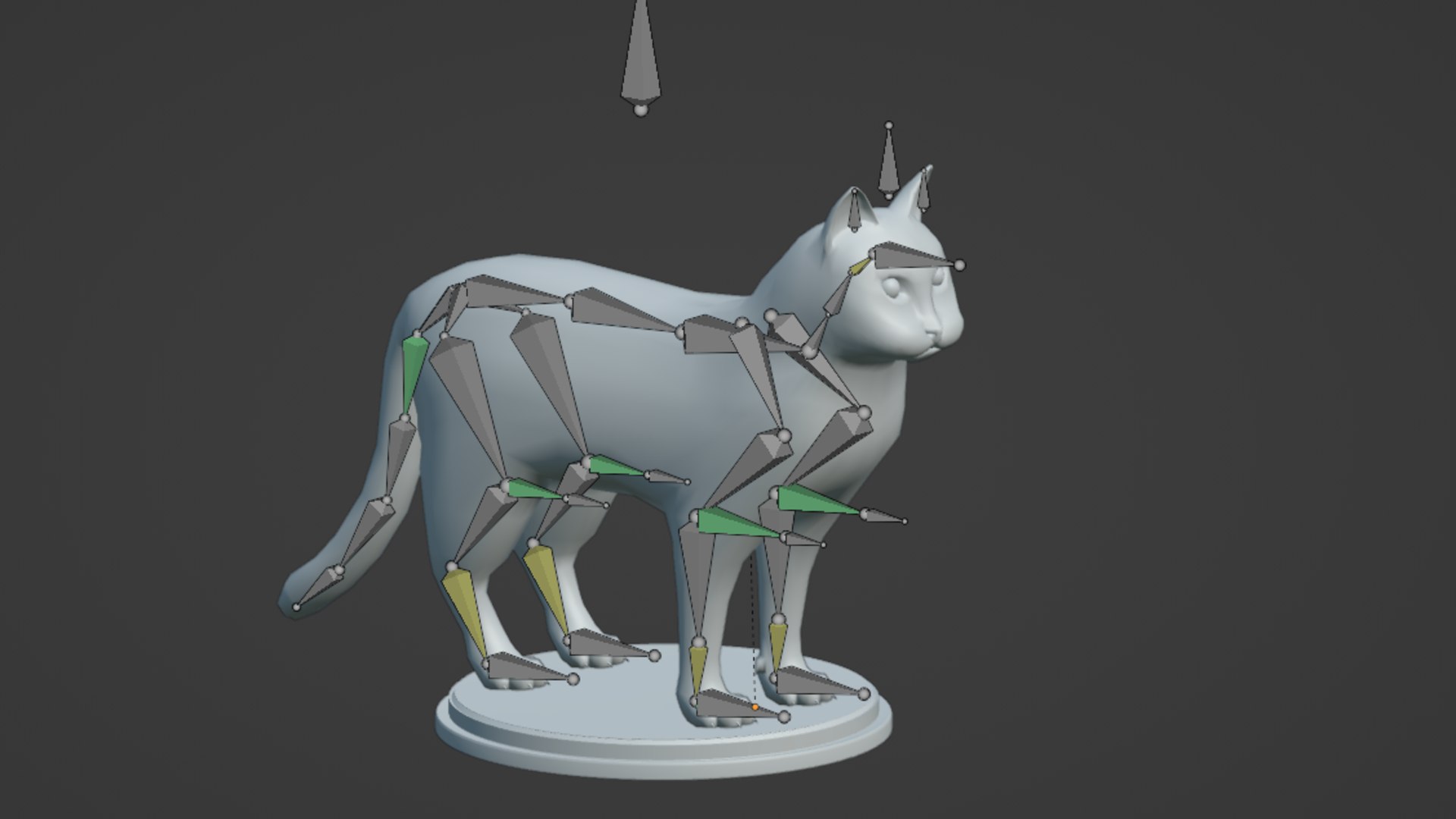 3D Model Cat Low Poly Rigged - TurboSquid 1890587