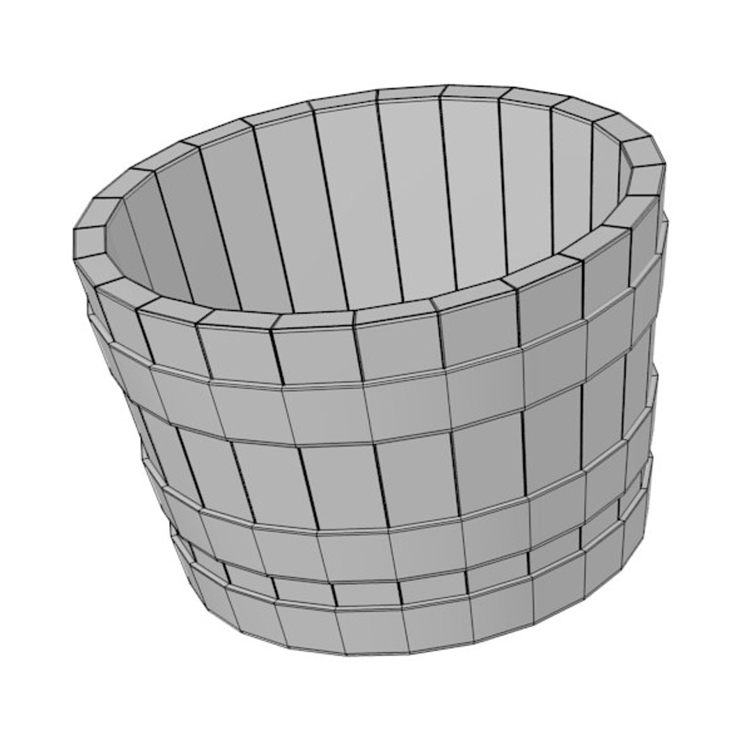 3d Model Medieval Bucket
