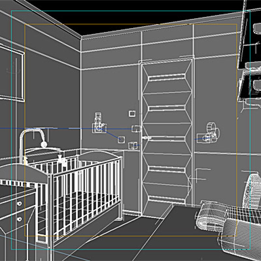 3d Model Of Room Baby