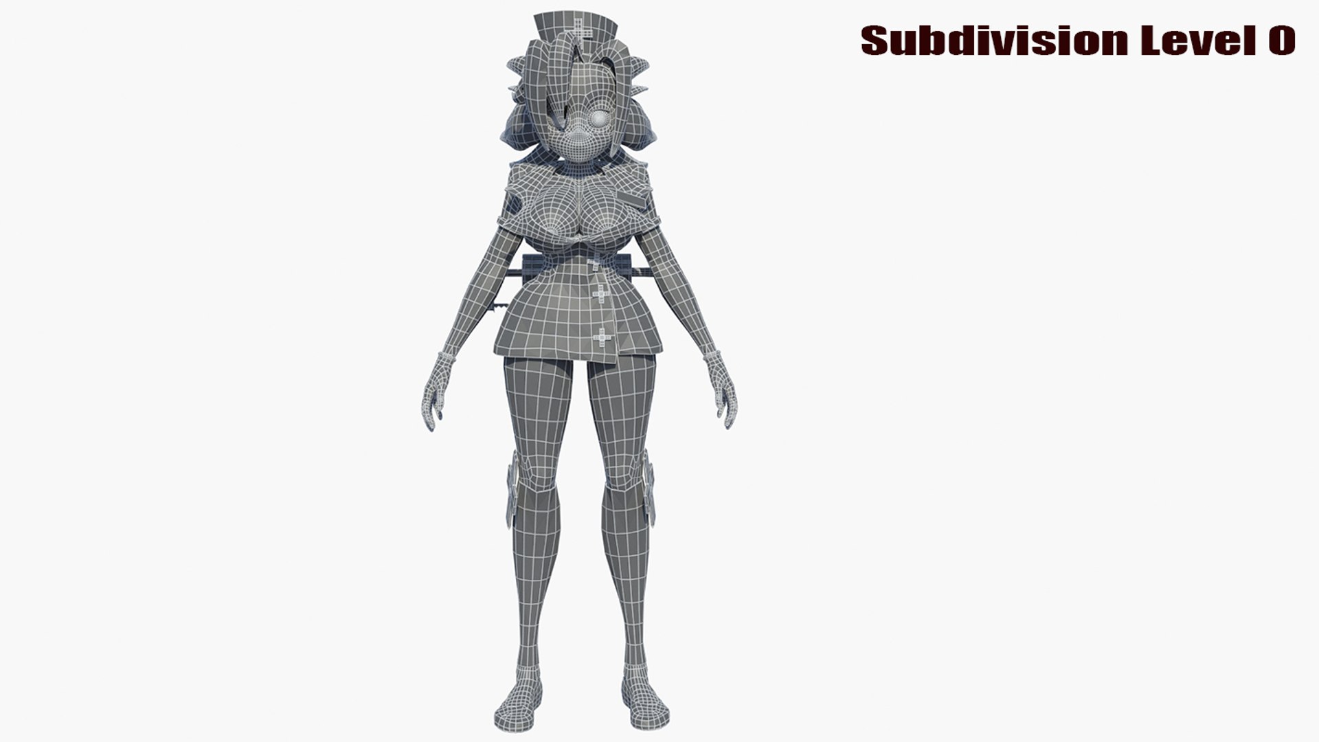 3D Skullgirl Nurse Valentina Characters - TurboSquid 1563672