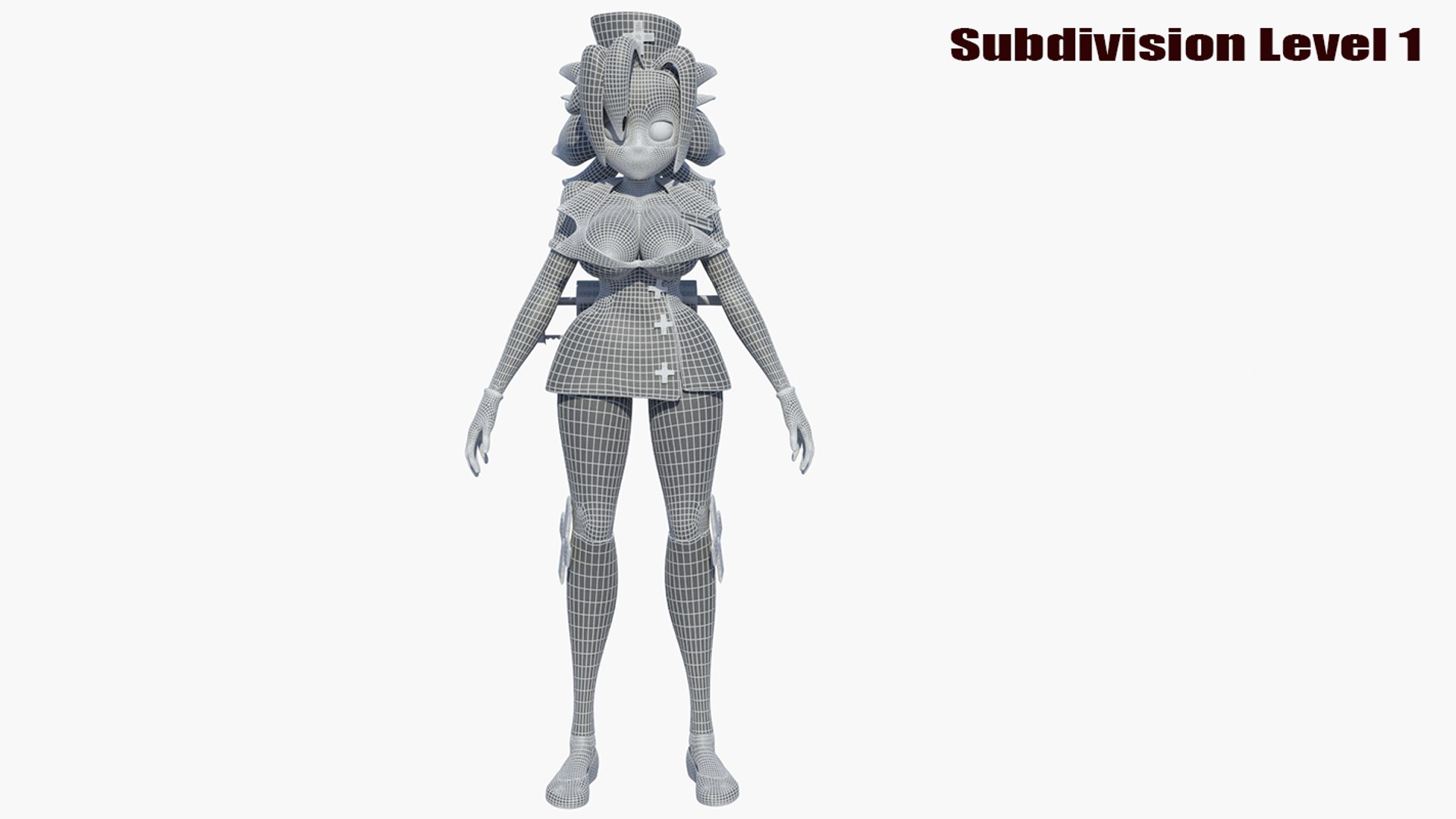 3D Skullgirl Nurse Valentina Characters - TurboSquid 1563672