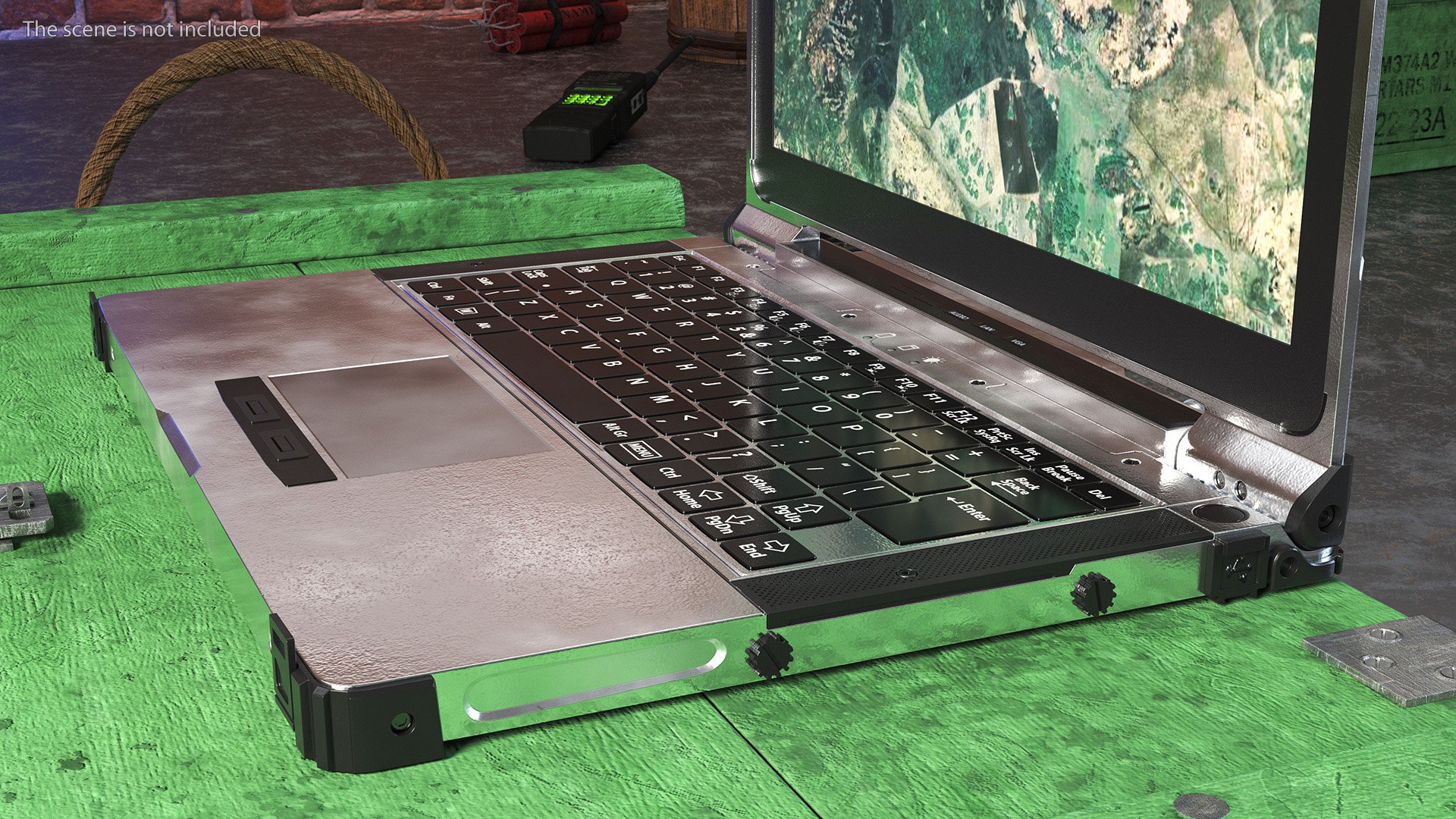 Military Armored Laptop Metallic 3D - TurboSquid 2177858