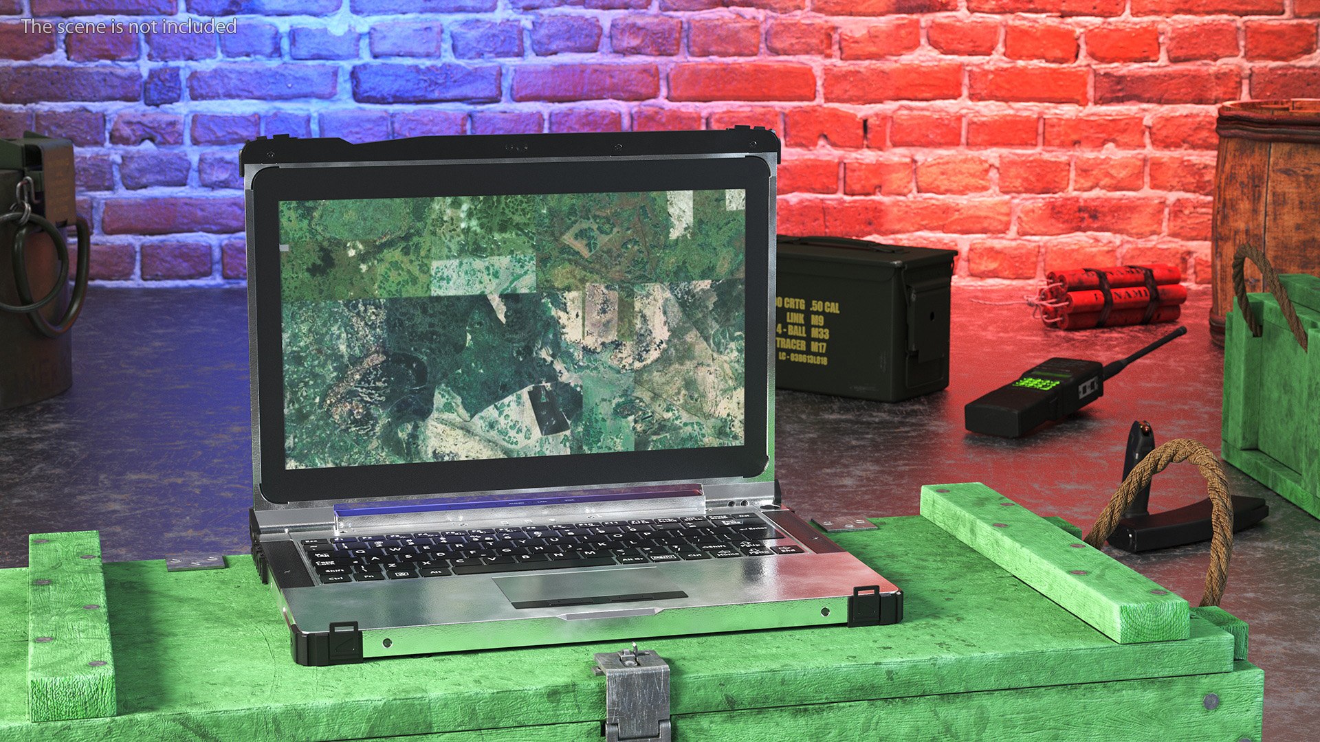 Military Armored Laptop Metallic 3D - TurboSquid 2177858