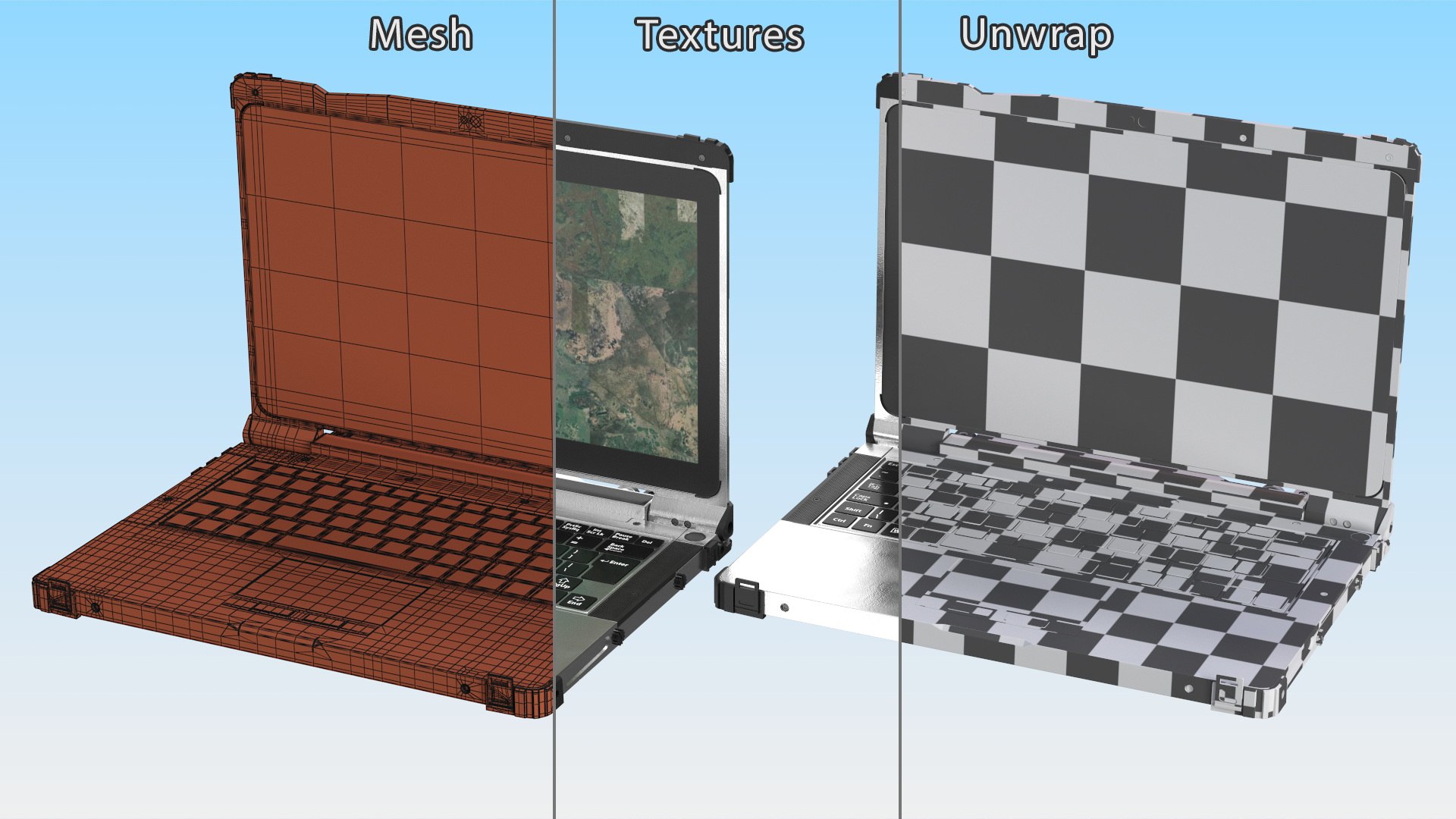 Military Armored Laptop Metallic 3D - TurboSquid 2177858