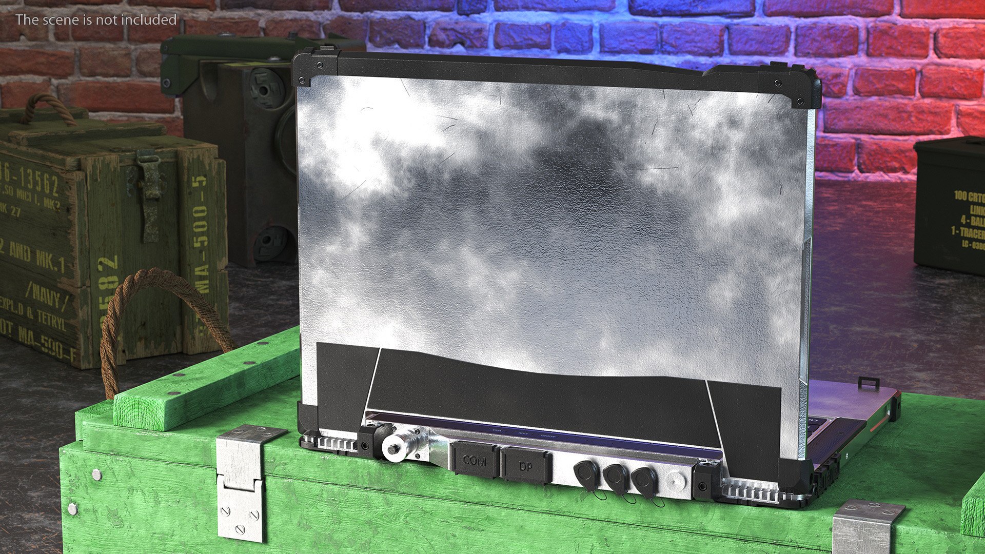 Military Armored Laptop Metallic 3D - TurboSquid 2177858