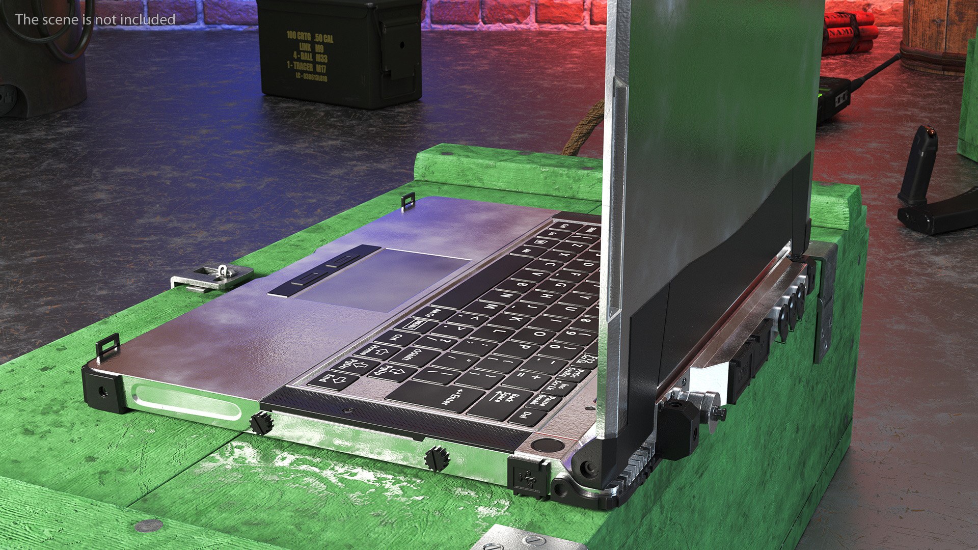 Military Armored Laptop Metallic 3D - TurboSquid 2177858