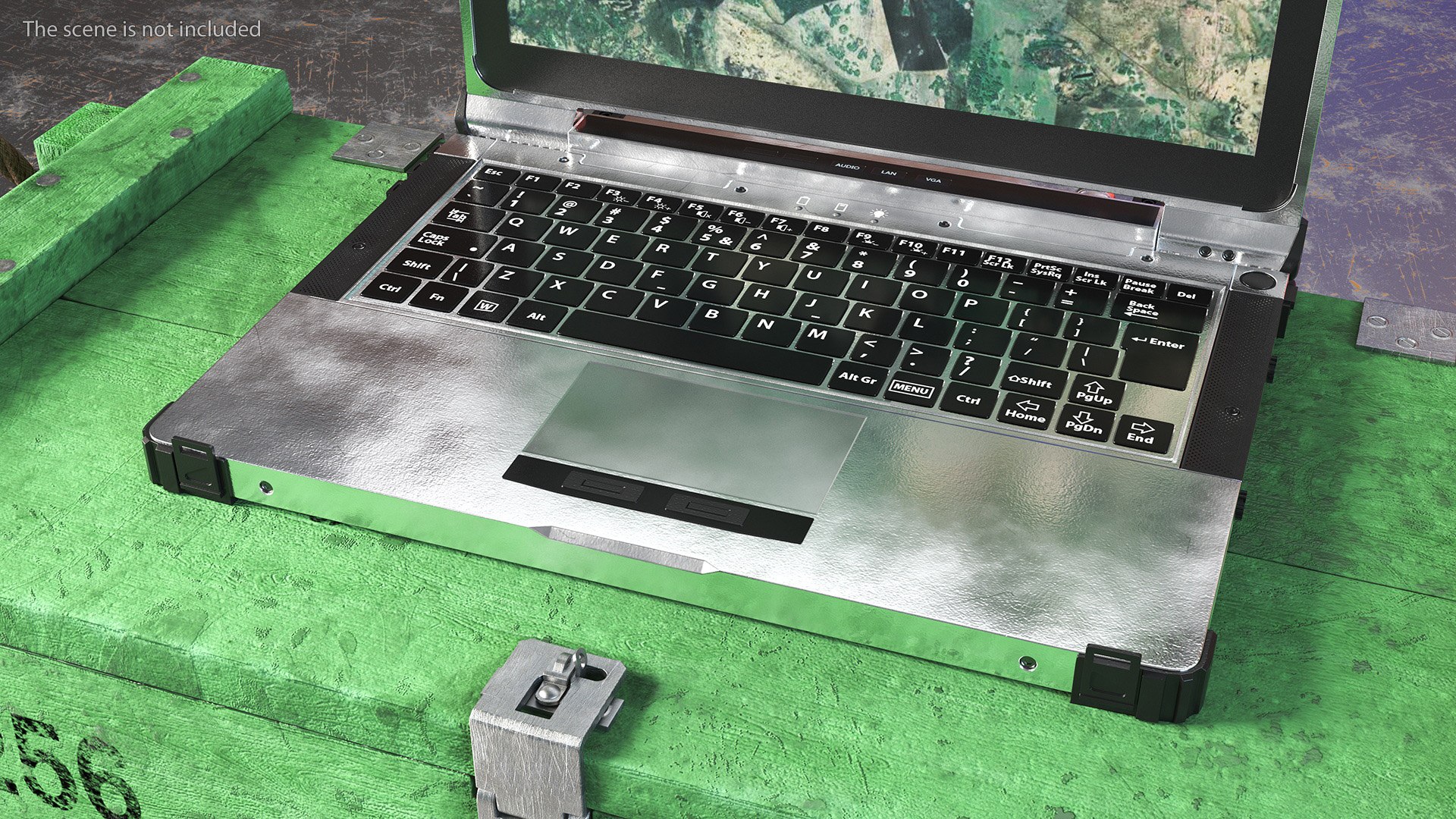 Military Armored Laptop Metallic 3D - TurboSquid 2177858