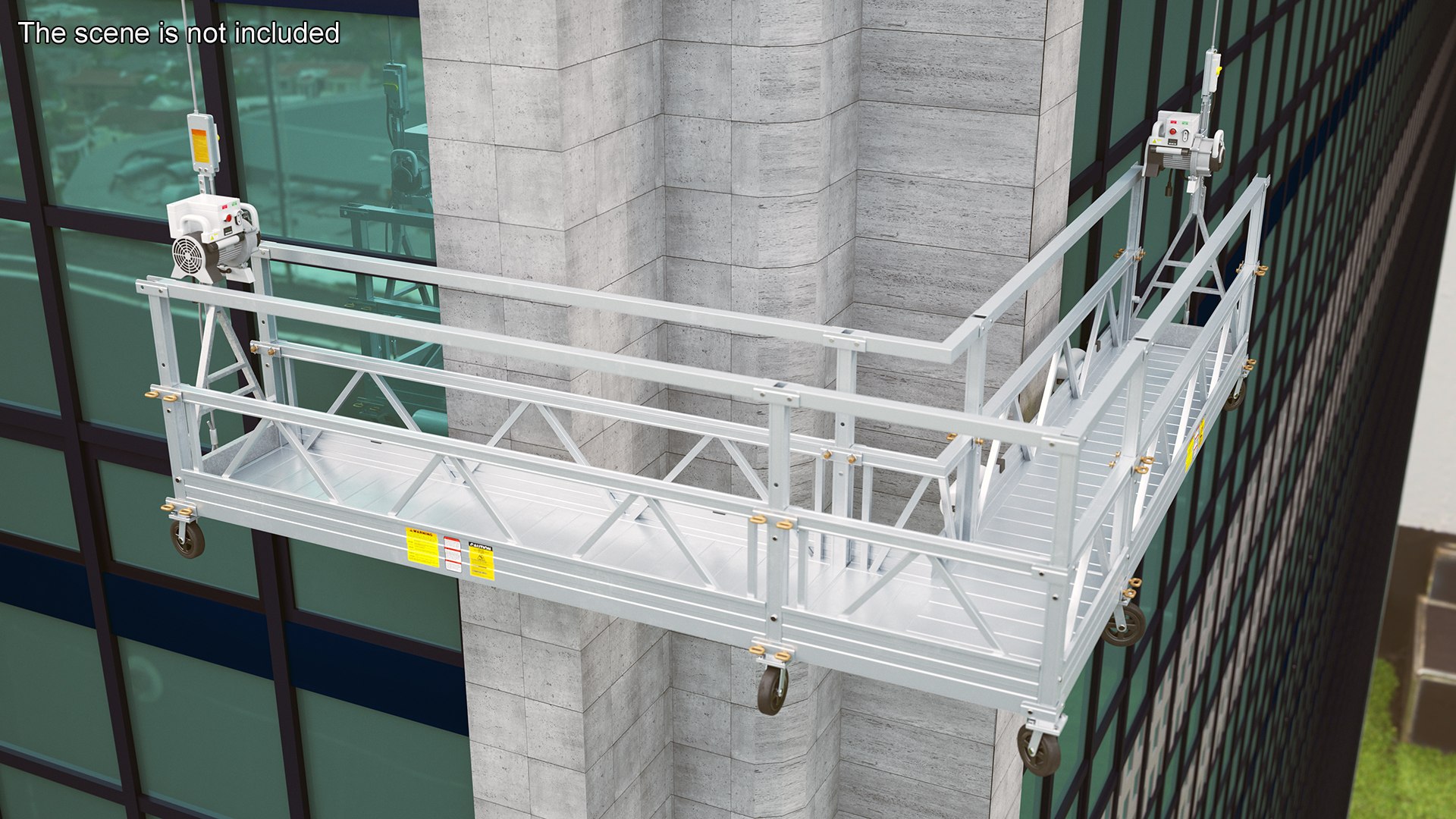 3D Window Cleaning Corner Platform Model - TurboSquid 2239710