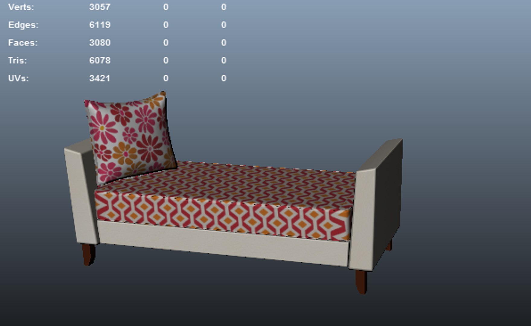3d couch model