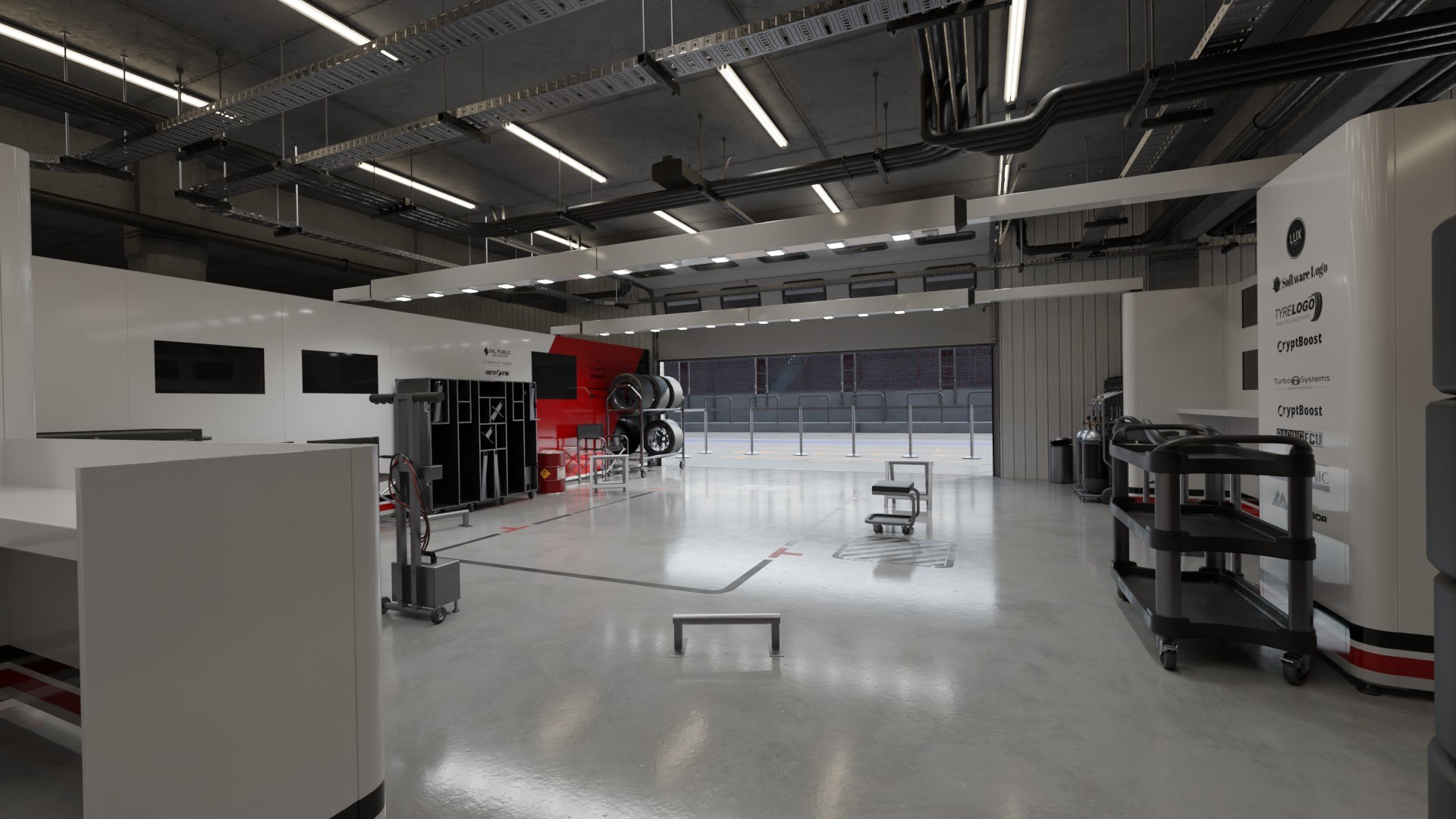 Racing Team Garage 5 Equipped 3D Model - TurboSquid 2271930