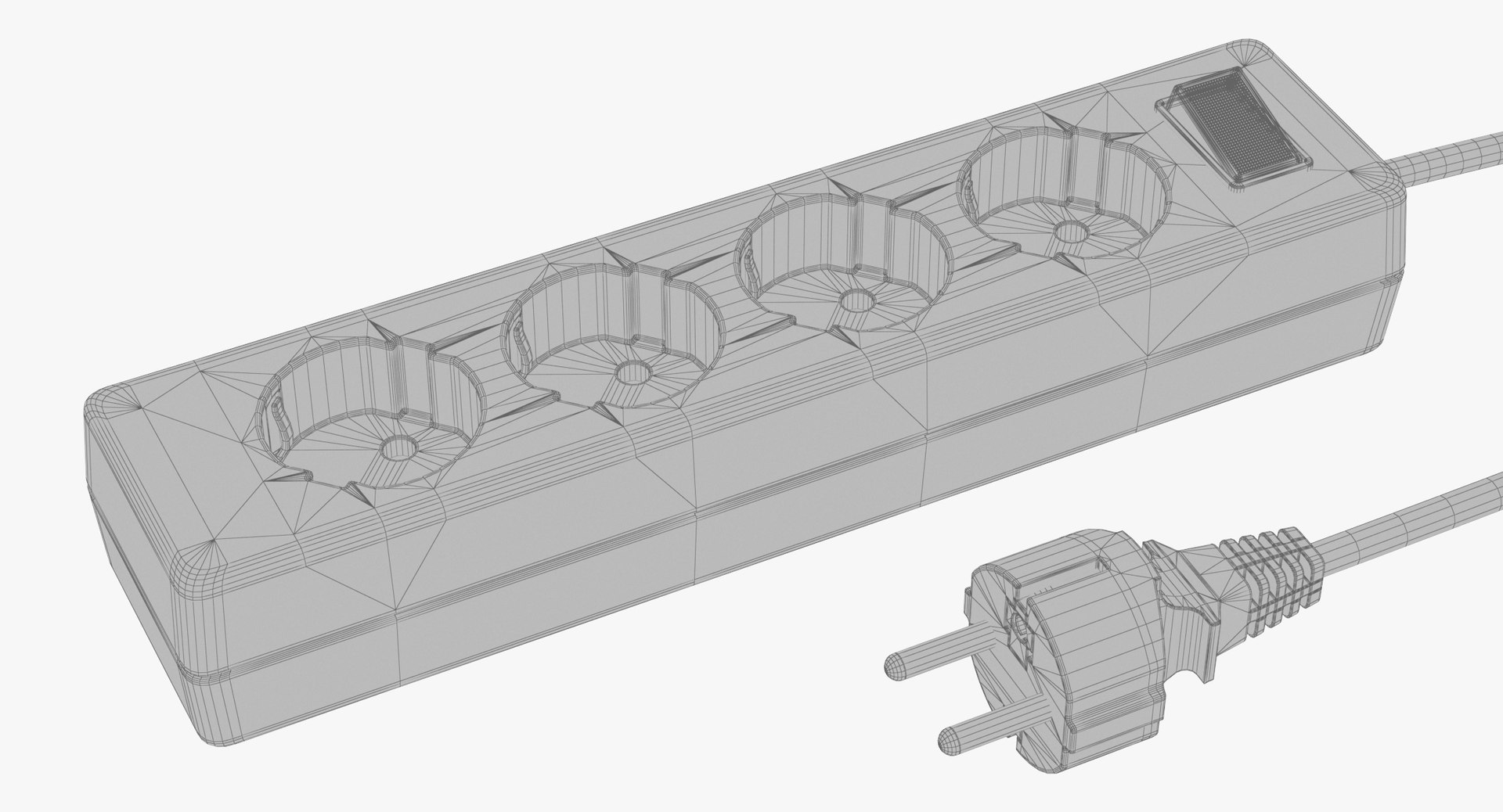3d Power Strip Model