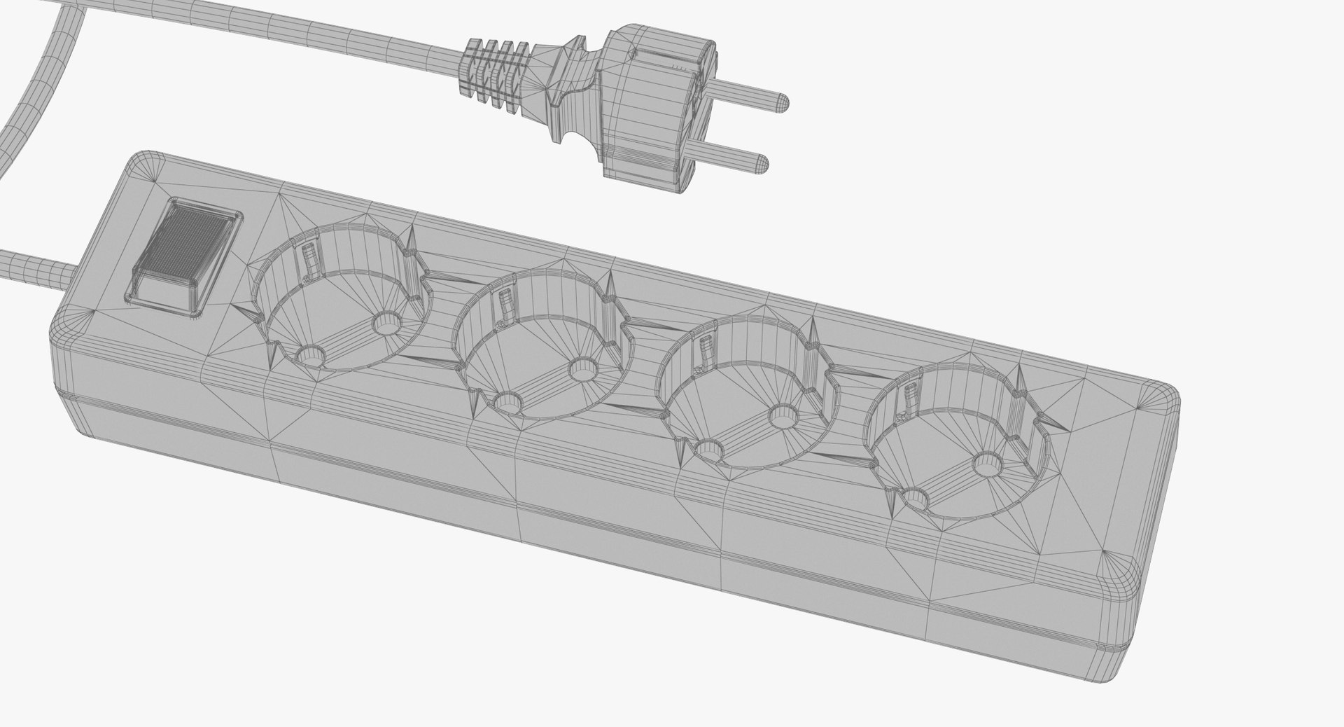 3d Power Strip Model
