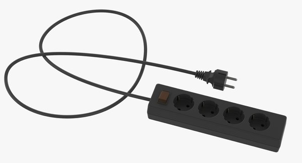 3d power strip model