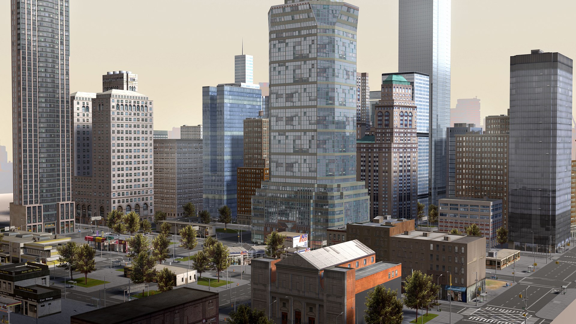 Manhattan Style Block 3D Model - TurboSquid 1742711