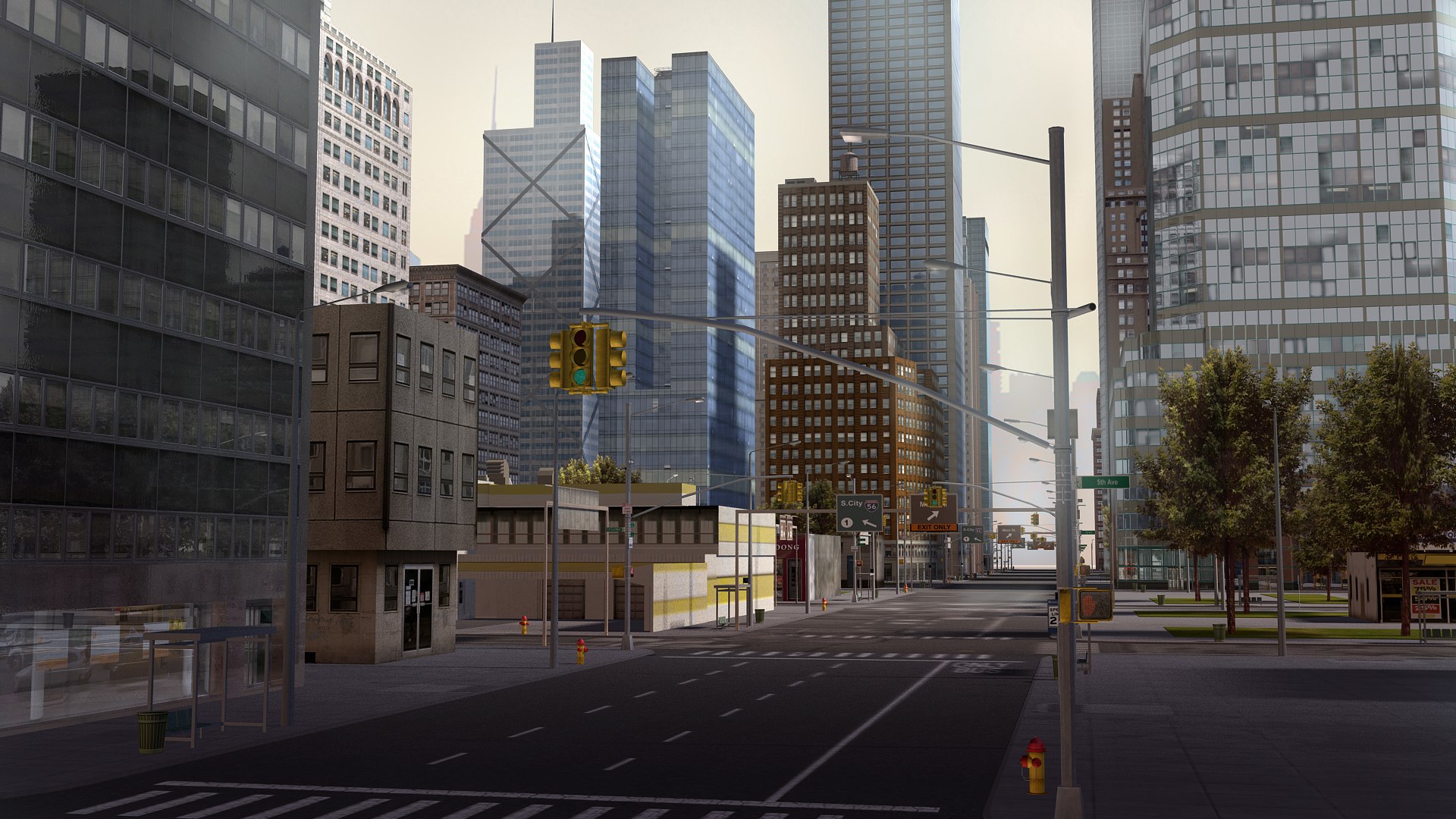 Manhattan Style Block 3D Model - TurboSquid 1742711