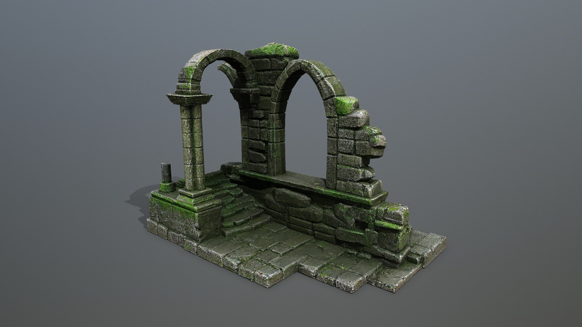 Ruin Gate 3D Model - TurboSquid 2368658