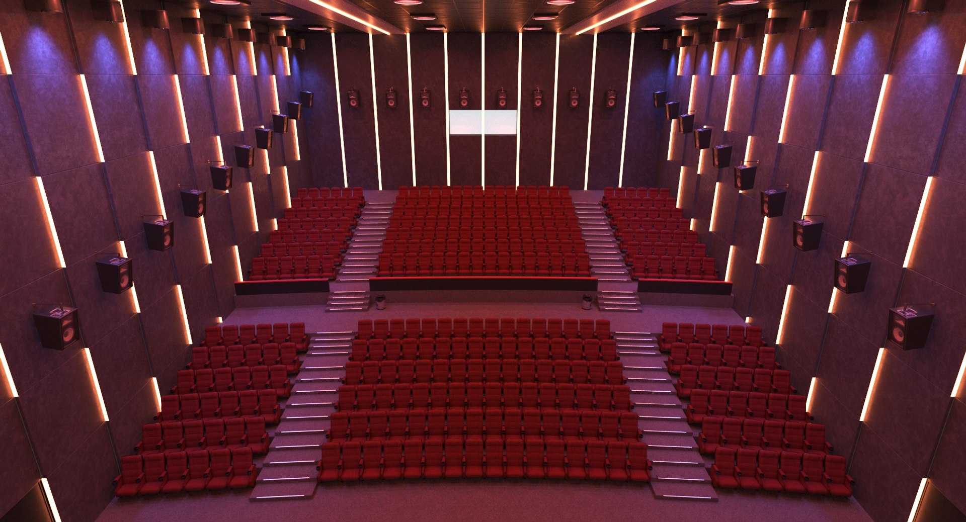 3D hall projects lighting - TurboSquid 1415668