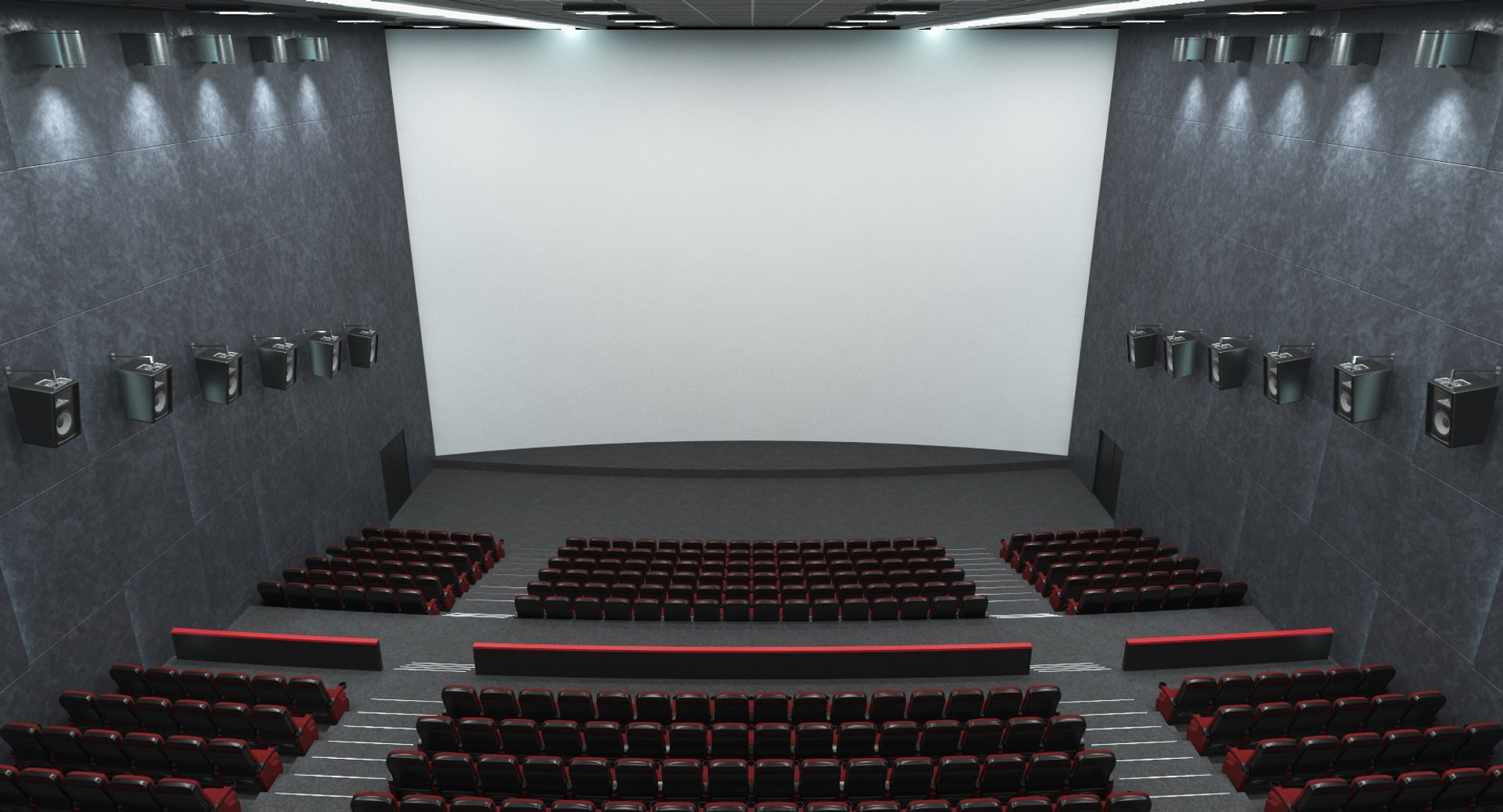 3D hall projects lighting - TurboSquid 1415668