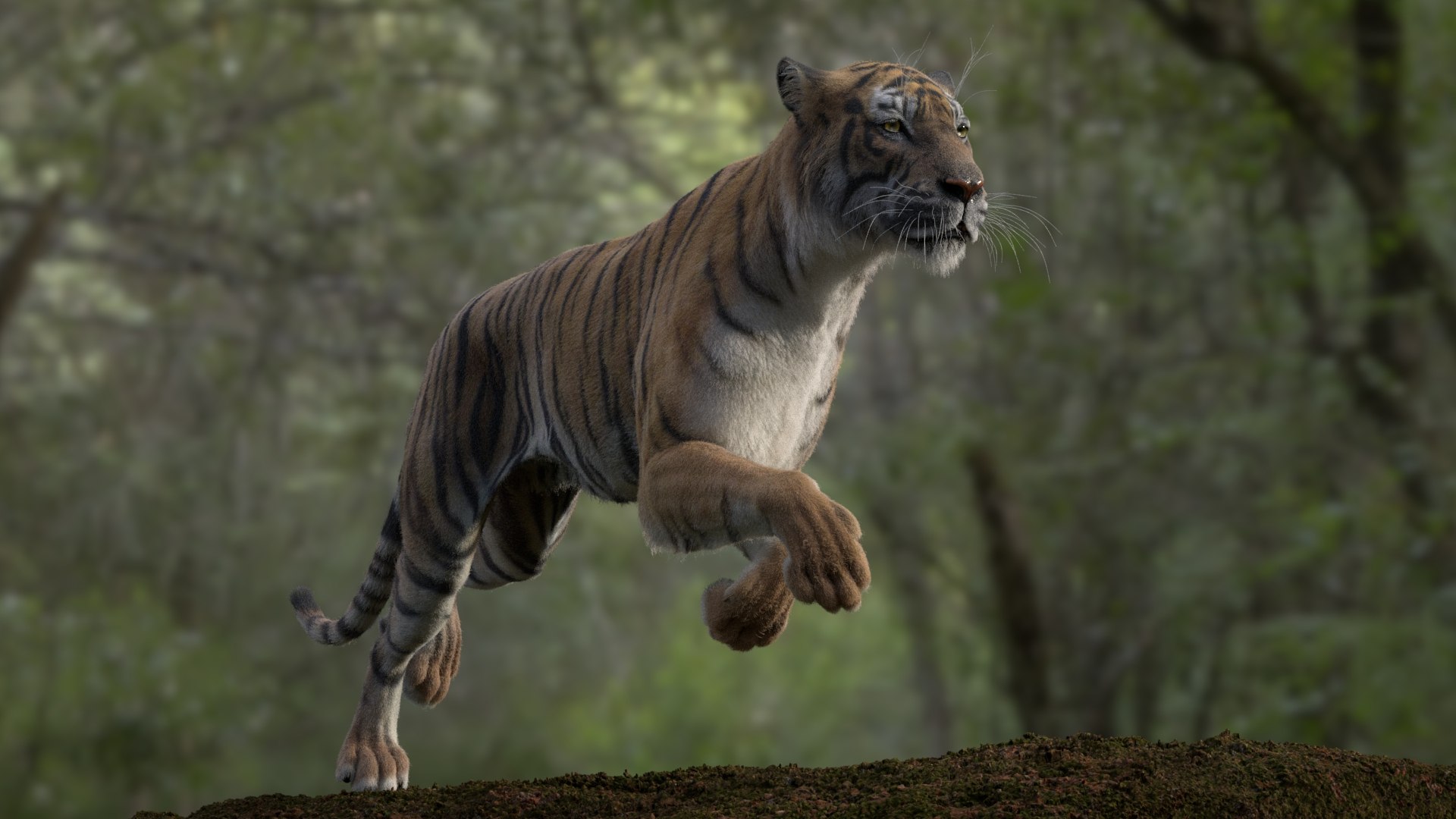3D TIGGER RIGGED - TurboSquid 2347741