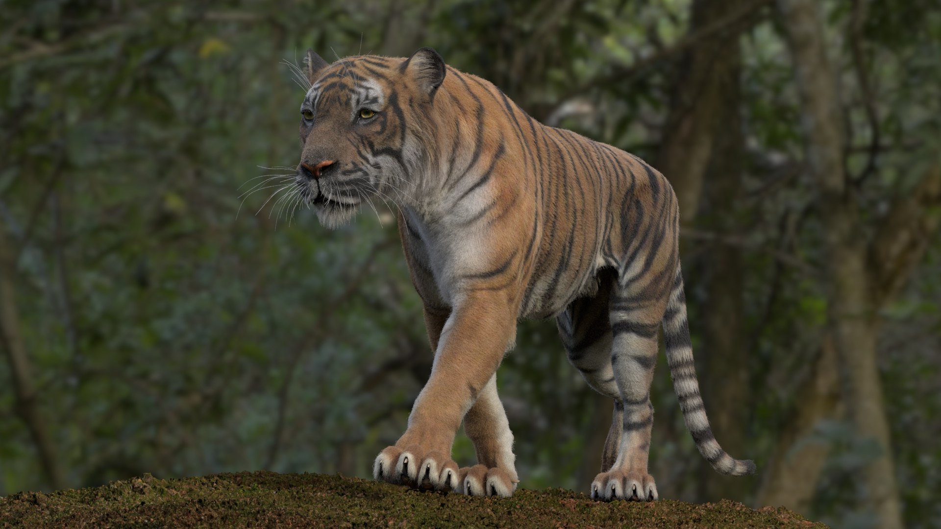 3D TIGGER RIGGED - TurboSquid 2347741