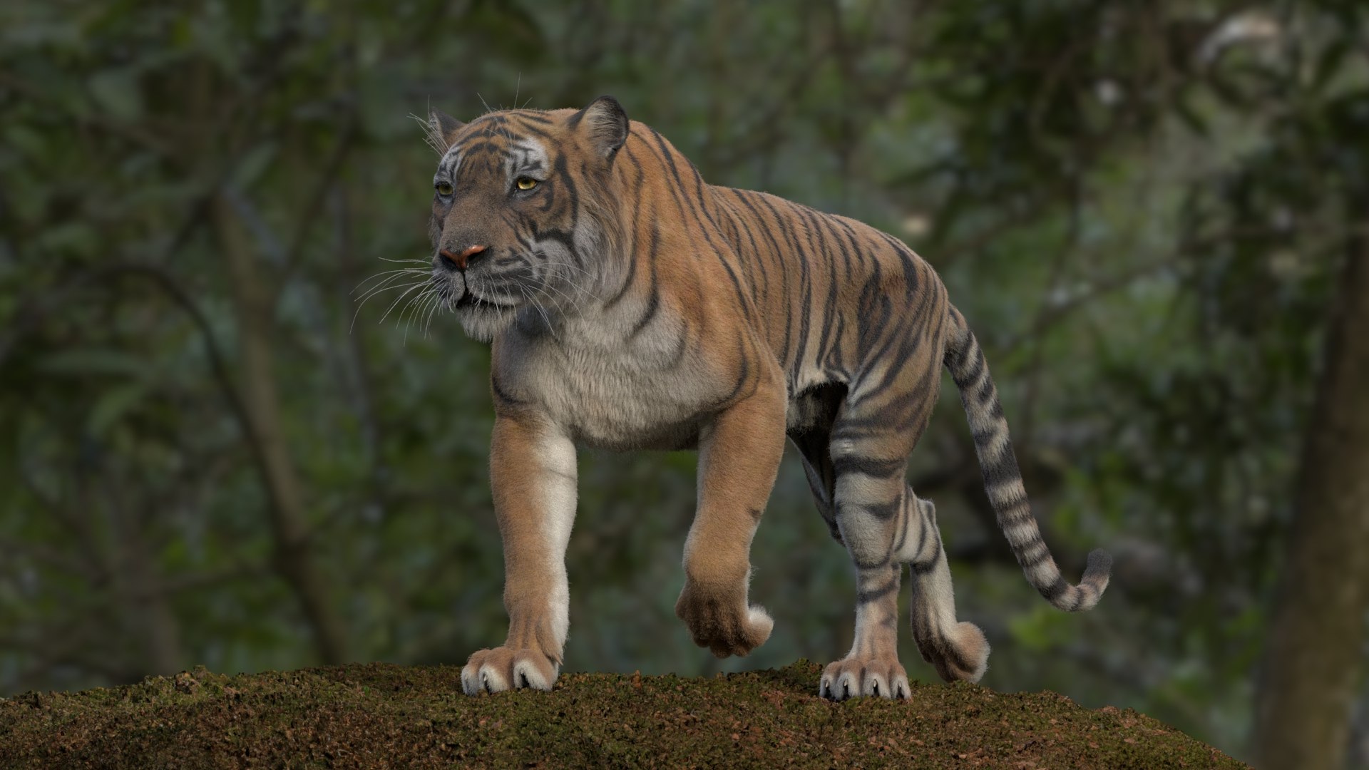 3D TIGGER RIGGED - TurboSquid 2347741