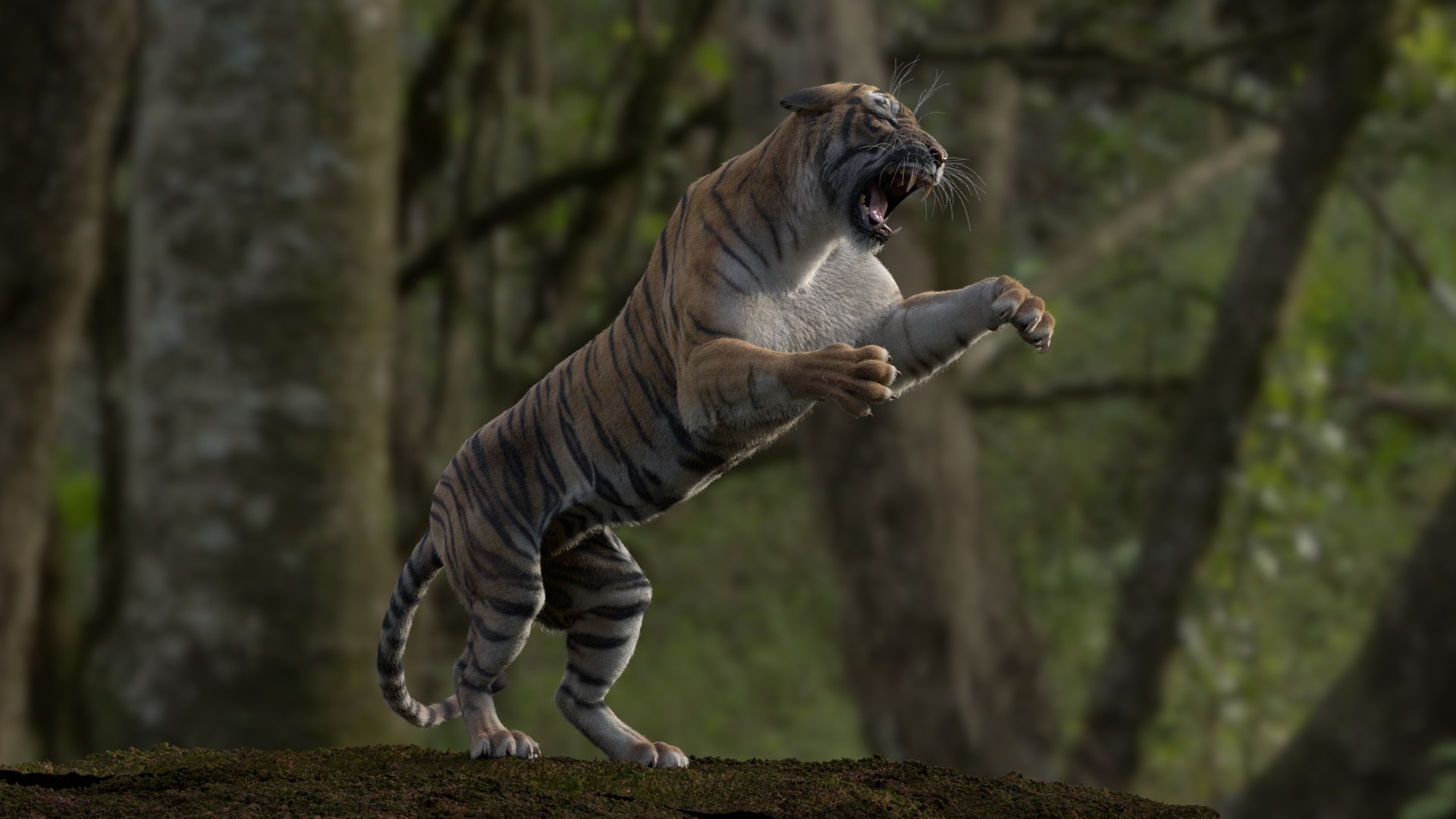 3D TIGGER RIGGED - TurboSquid 2347741