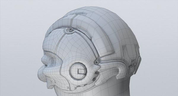 3d model sci-fi helmet 2