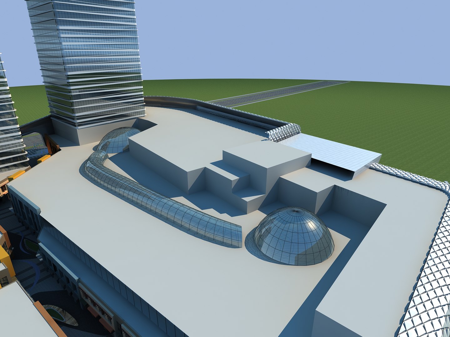 3D Plaza Complex - TurboSquid 1726354