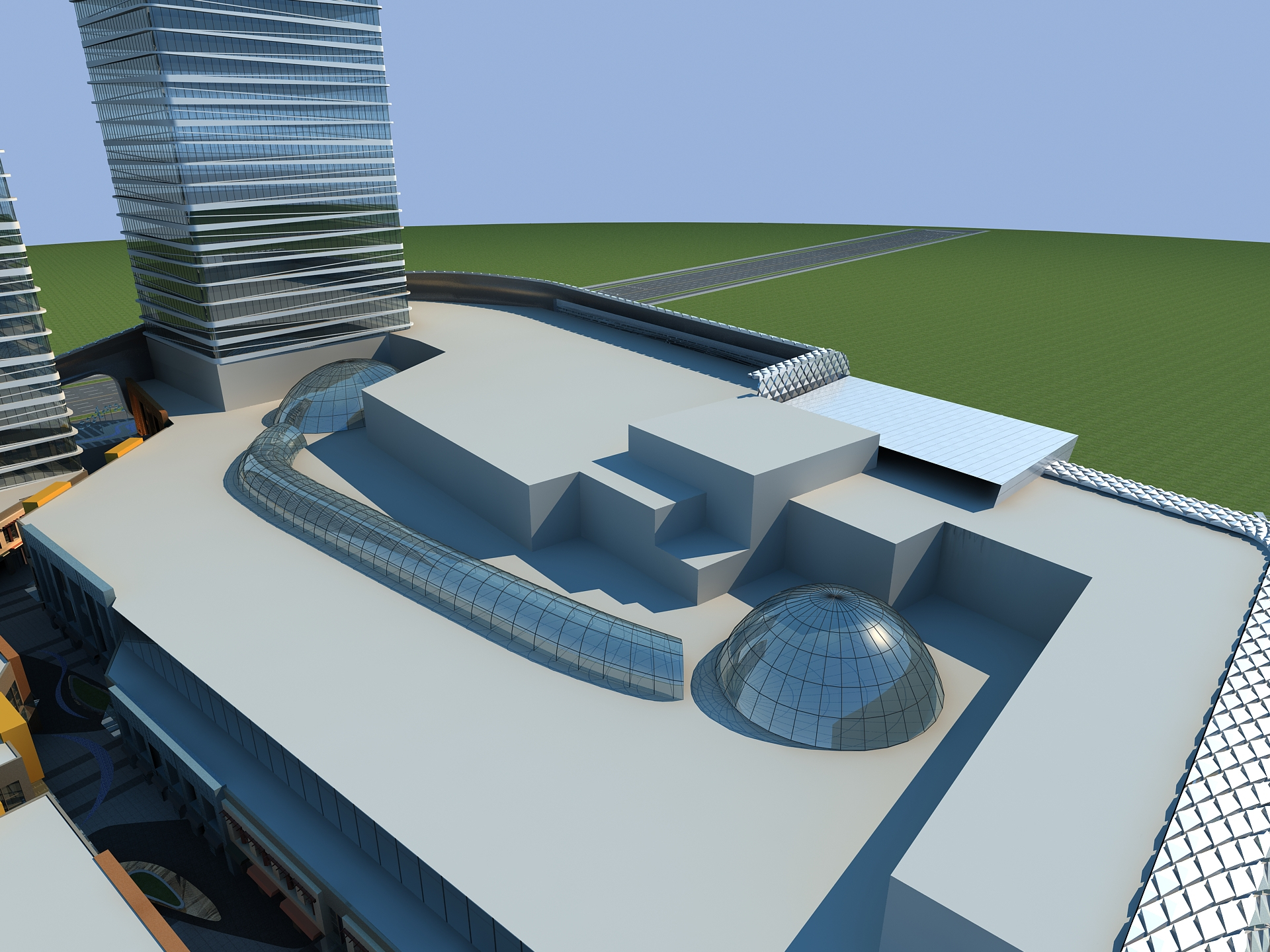 3D Plaza Complex - TurboSquid 1726354