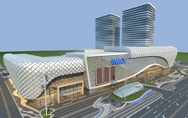 Centre 3 interior exterior 3D - TurboSquid 1655410