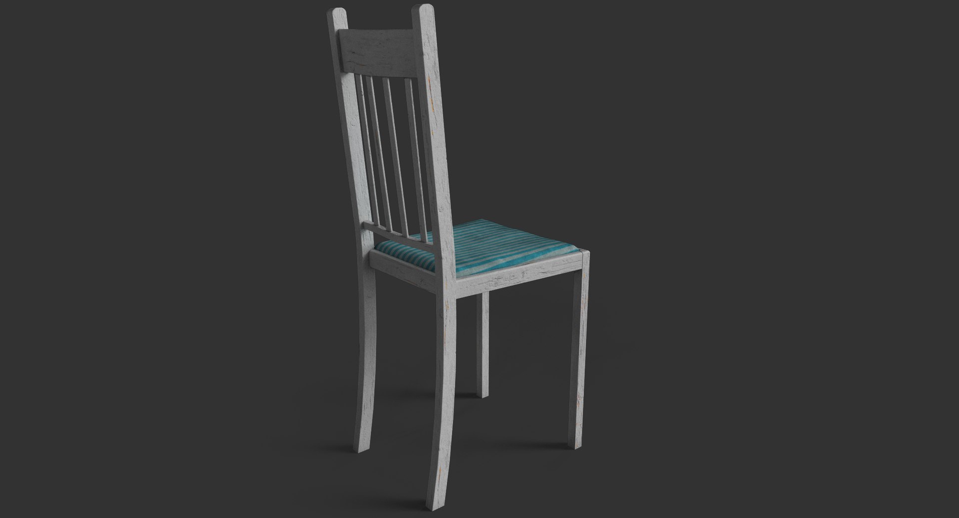 Old Chair Wood 3d Model