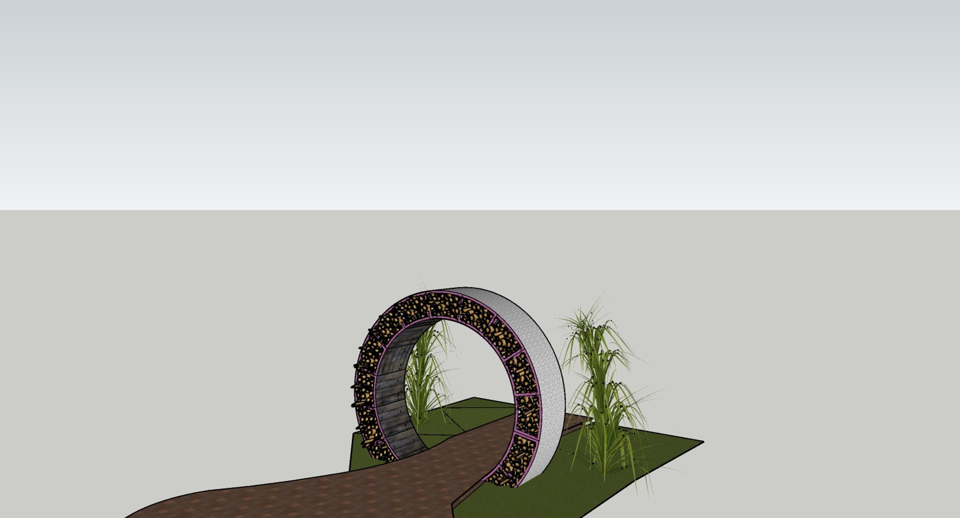 3D Model Bamboo Gateway - TurboSquid 1595645