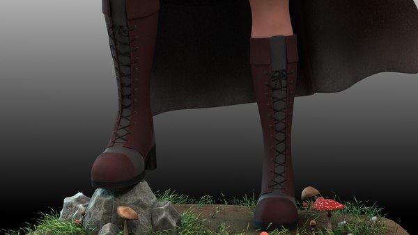 3D Women long boots model with texture 4k model - TurboSquid 2037307