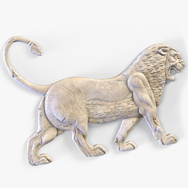 3D Persian Lion Bas Relief model - TurboSquid 2015973