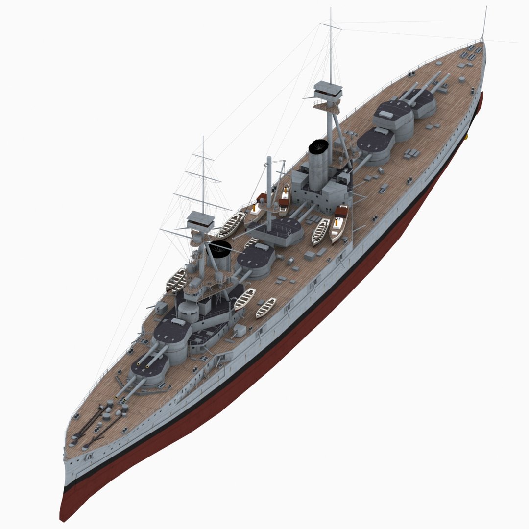 Hms Agincourt Battleship Royal Navy 3D Model | 1146672 | TurboSquid