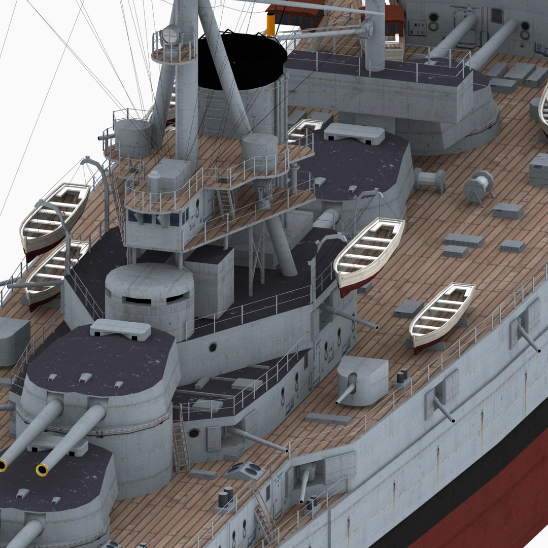 Hms Agincourt Battleship Royal Navy 3D Model | 1146672 | TurboSquid