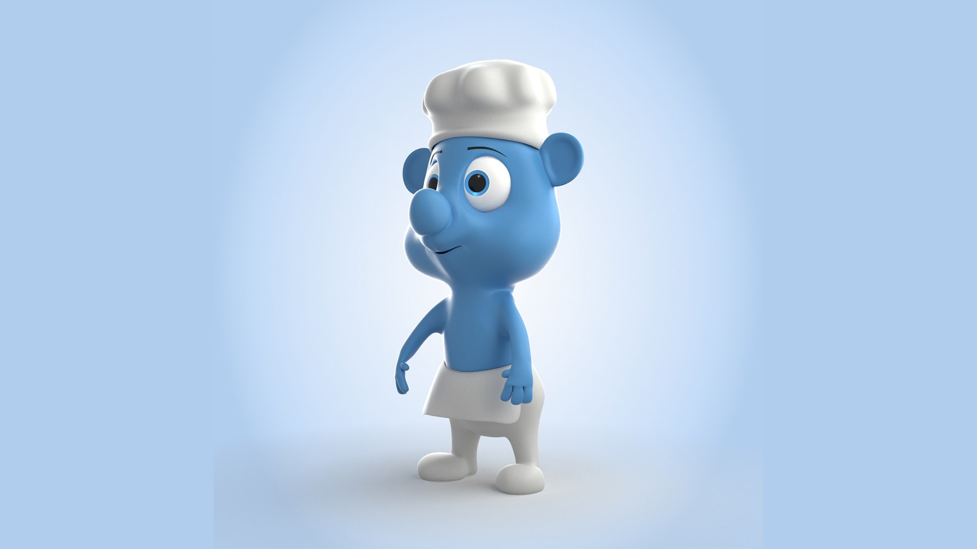3D Chef Smurf - TurboSquid 2027353