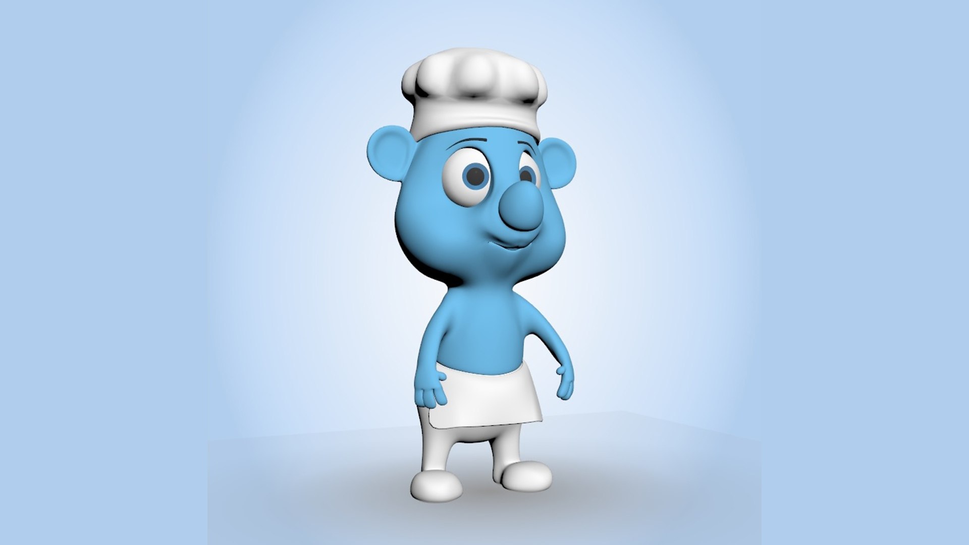 3D Chef Smurf - TurboSquid 2027353