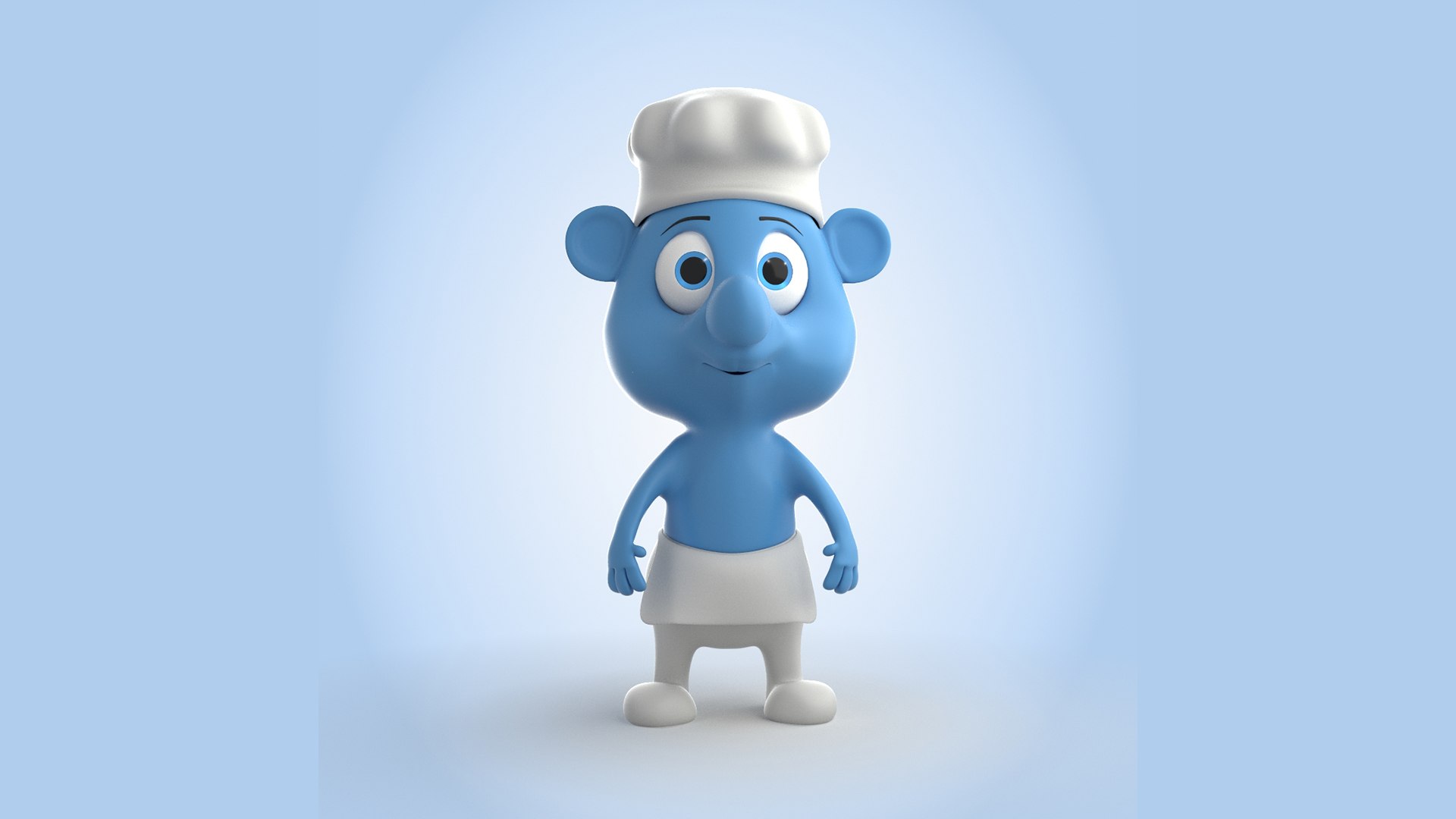 3D Chef Smurf - TurboSquid 2027353