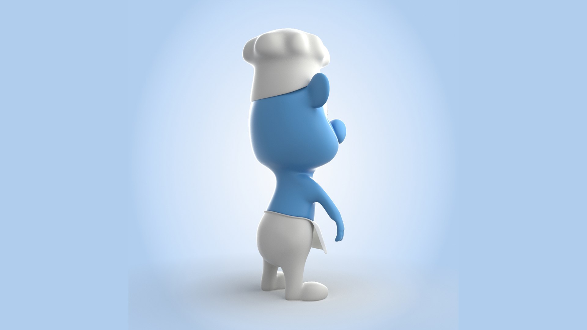 3D Chef Smurf - TurboSquid 2027353