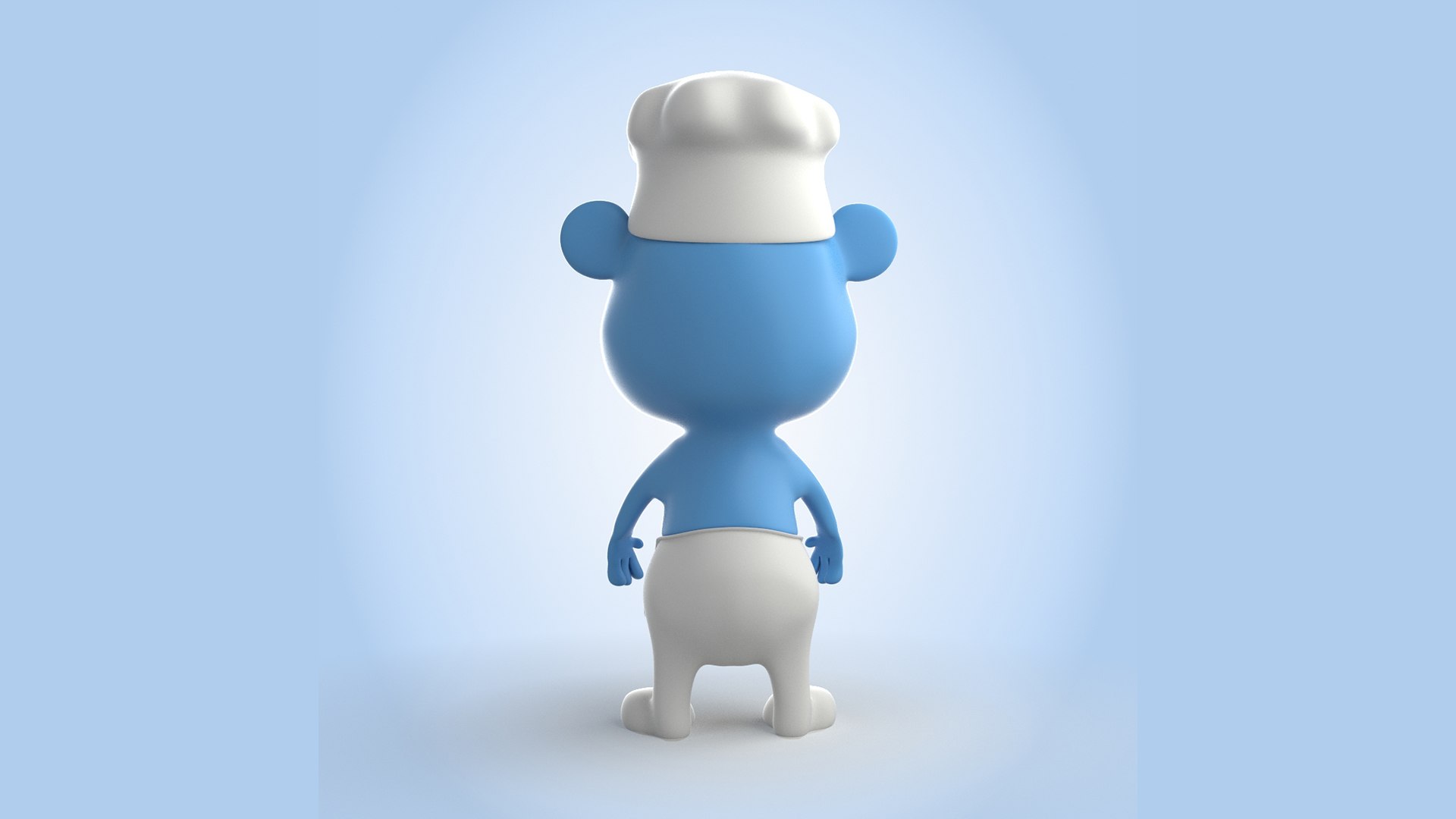3D Chef Smurf - TurboSquid 2027353
