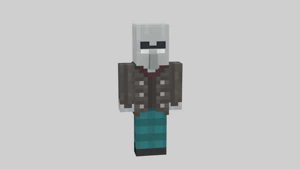 modelo 3d Minecraft Vindicator Rigged - TurboSquid 2057535