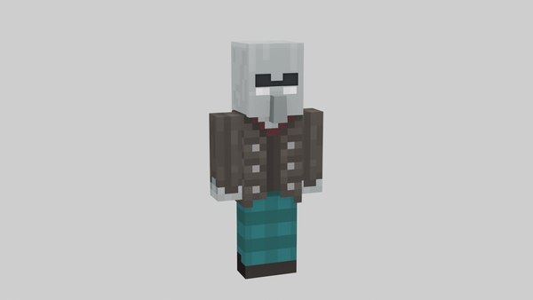 modelo 3d Minecraft Vindicator Rigged - TurboSquid 2057535