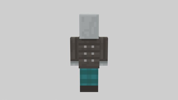 modelo 3d Minecraft Vindicator Rigged - TurboSquid 2057535