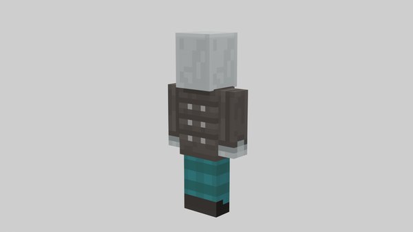 modelo 3d Minecraft Vindicator Rigged - TurboSquid 2057535