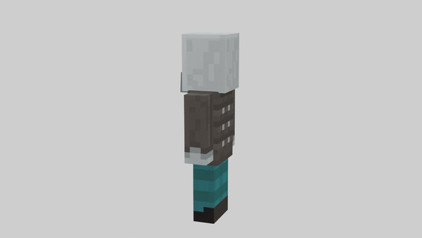 modelo 3d Minecraft Vindicator Rigged - TurboSquid 2057535
