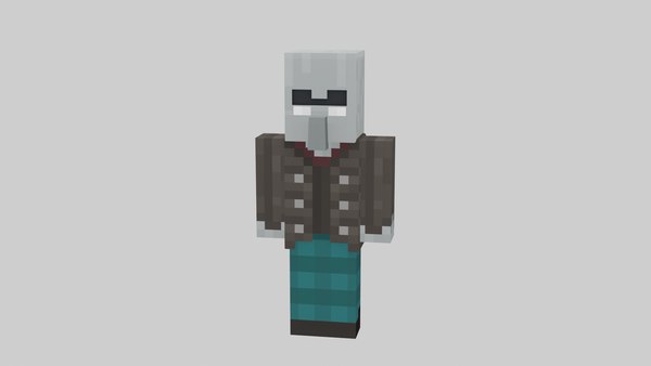 modelo 3d Minecraft Vindicator Rigged - TurboSquid 2057535