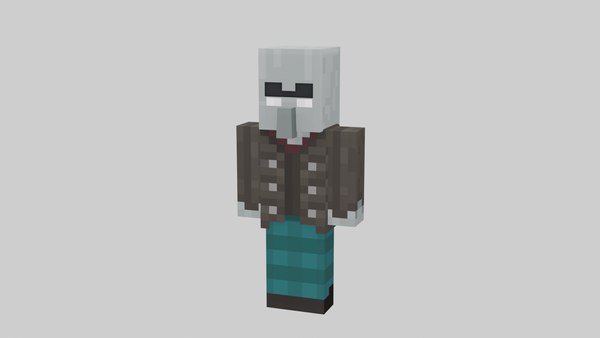 modelo 3d Minecraft Vindicator Rigged - TurboSquid 2057535