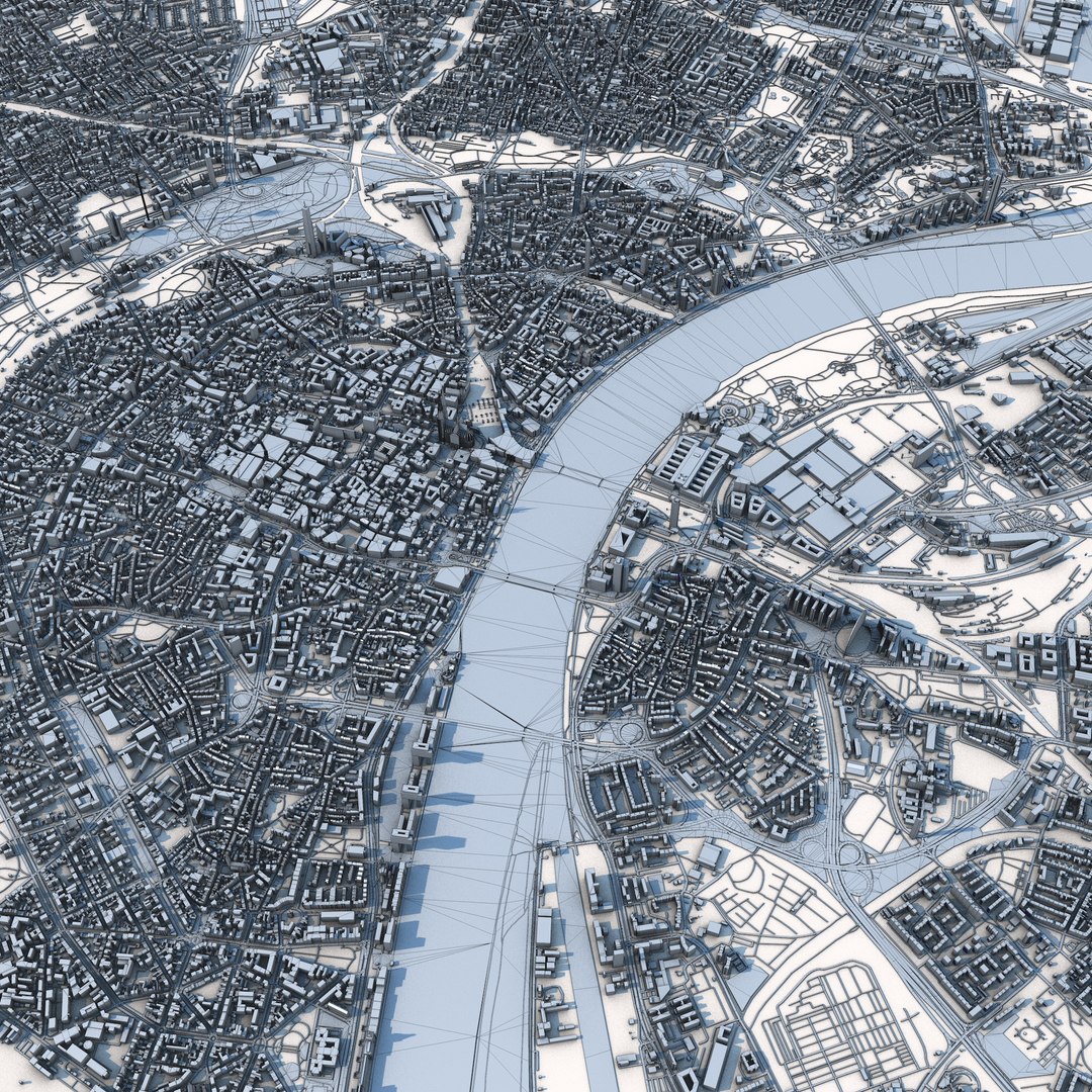 3D Cologne City Germany Map Model - TurboSquid 2309464