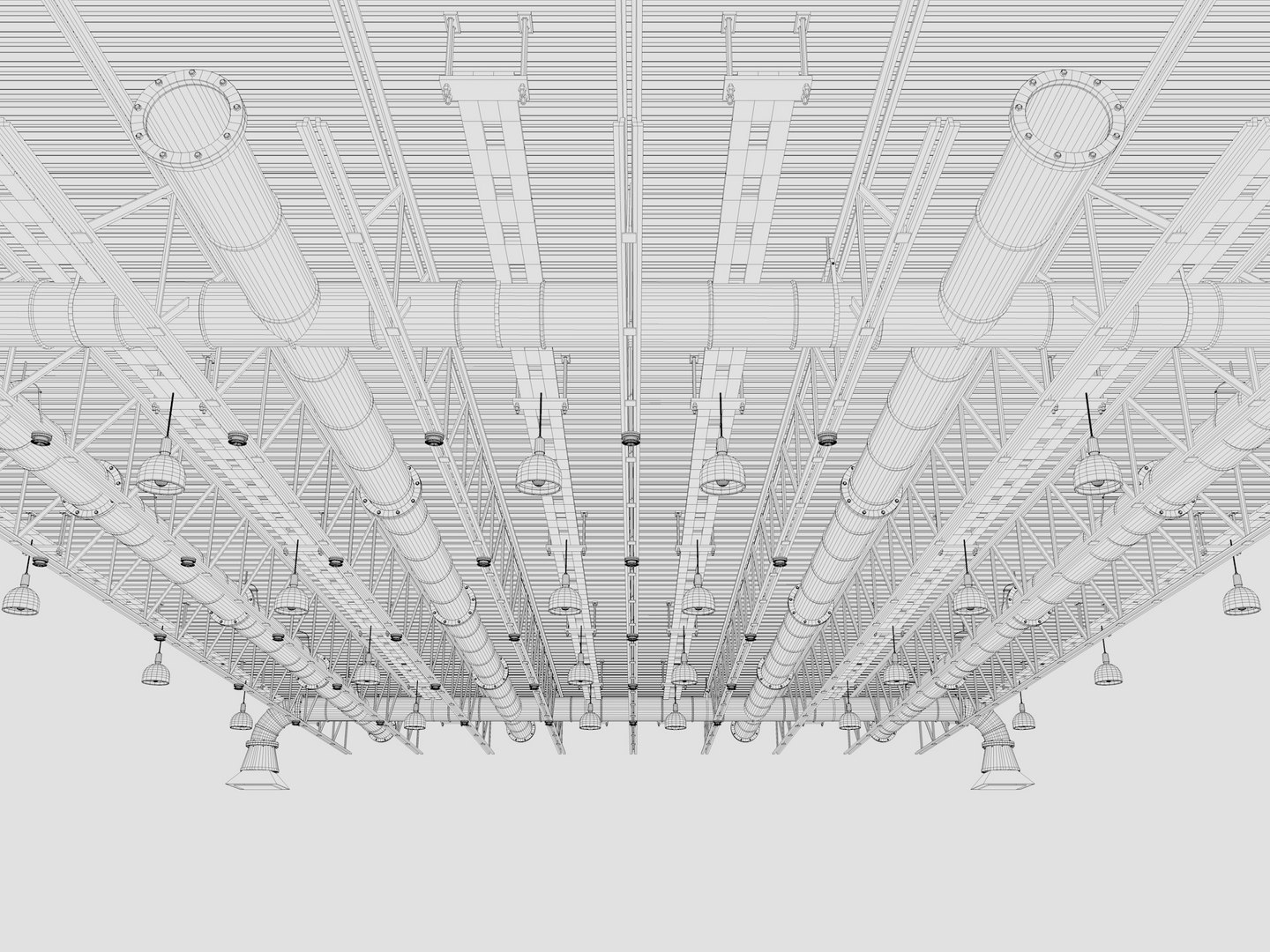 Ceiling Ventilation Pipes 6 3D Model - TurboSquid 2108955